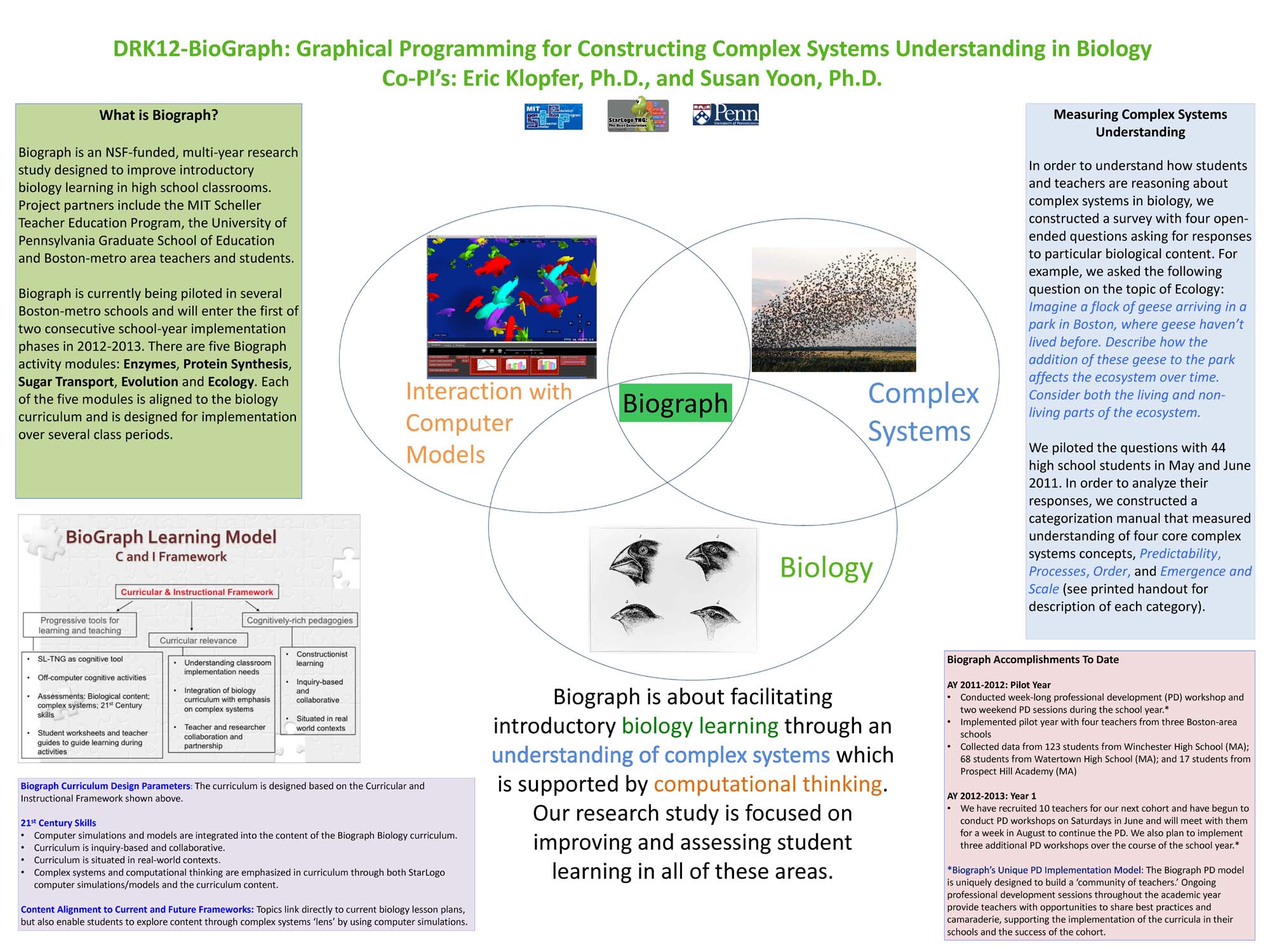DRK12-Biograph: Graphical Programming for Constructing Complex Systems ...